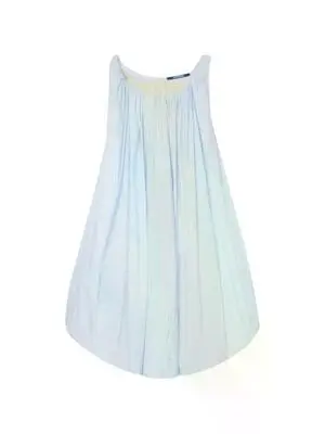 Jacquemus Striped Gathered Dress - Blue