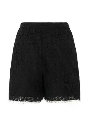 Red Valentino Lace Shorts - Black