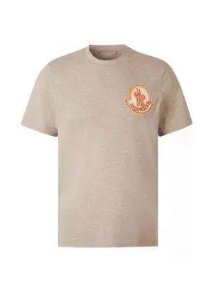 Moncler Logo-patch T-shirt - Neutrals
