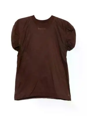 Plan C Gathered T-shirt - Brown