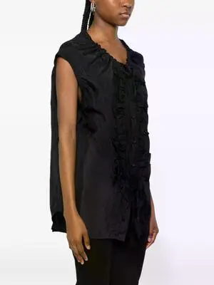 Plan C Ruffled Blouse