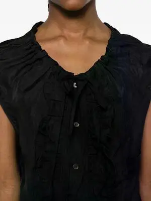 Plan C Ruffled Blouse