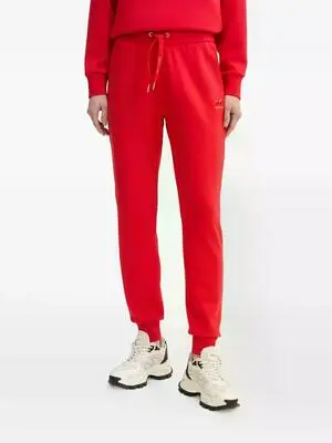 Armani Exchange Logo-embroidered Joggers - Red