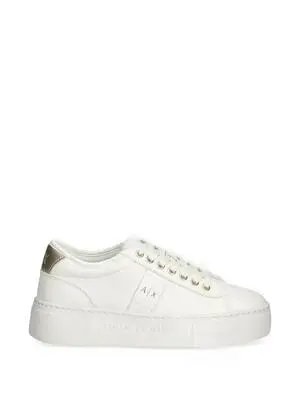 Armani Exchange Lace-up Logo-detail Sneakers - White