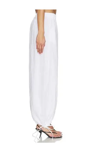 AEXAE Linen Balloon Pant - White