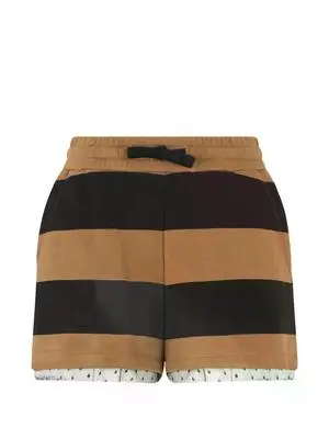 Red Valentino Striped Trim Shorts - Neutrals