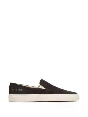 COMMON PROJECTS Suede Slip-on Sneakers - Black