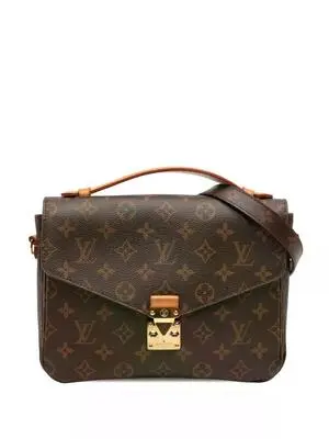LOUIS VUITTON 2017 Monogram Pochette Metis Satchel - Brown
