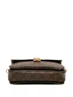 LOUIS VUITTON 2017 Monogram Pochette Metis Satchel - Brown