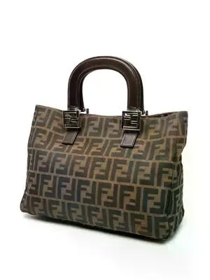 Fendi Zucca Canvas Twins Tote Bag - Brown