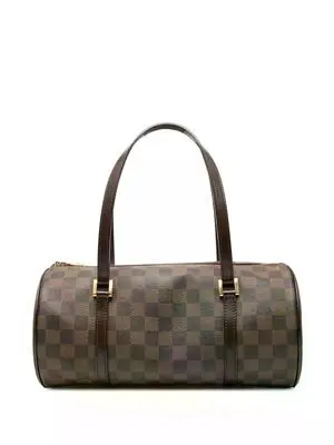 LOUIS VUITTON 2005 Damier Ebene Papillon 30 Handbag - Brown