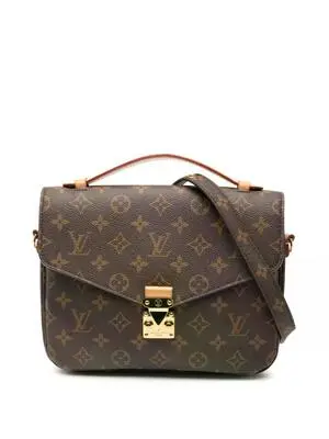LOUIS VUITTON 2020 Monogram Pochette Metis Satchel - Brown