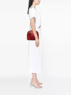 Gucci 2000-2015 Mini Leather Gg Charm Dome Satchel - Red