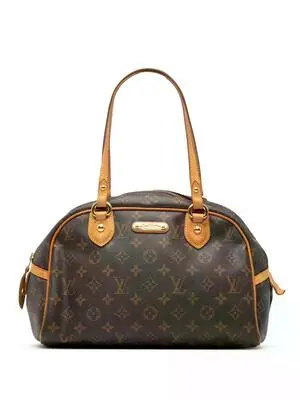 LOUIS VUITTON 2010 Monogram Montorgueil Pm Handbag - Brown