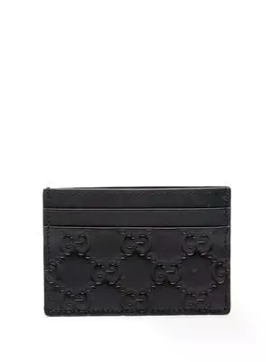 Gucci 2000-2015 Guccissima Card Holder - Black
