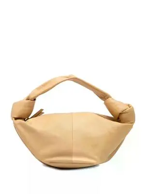 Bottega Veneta Mini Calfskin Double Knot Handbag - Brown
