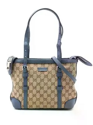 Gucci 2016-2026 Gg Canvas Satchel - Brown