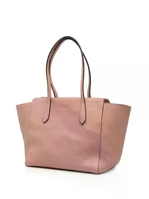 Gucci 2000-2015 Calfskin Swing Tote Bag - Pink