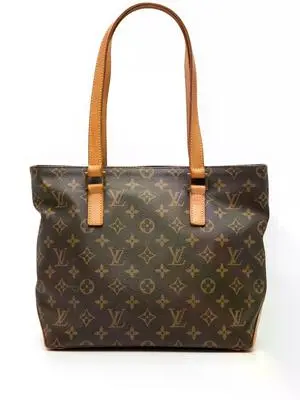 LOUIS VUITTON 2001 Monogram Cabas Piano Tote - Brown