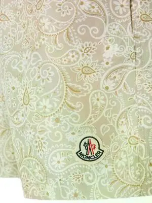 Moncler Paisley Print Swim Shorts - Neutrals