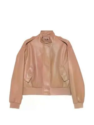 TWINSET Buttoned Bomber Jacket - Neutrals