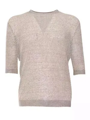 BALLANTYNE Waffle-knit Short-sleeved T-shirt