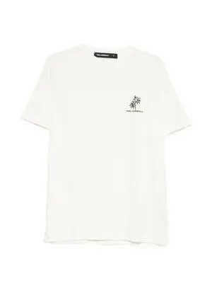 Karl Lagerfeld Palm-tree T-shirt - White