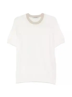 FILERIA Short-sleeve Crew Neck T-shirt - White