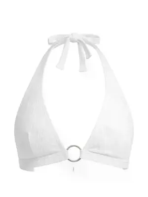 Michael Kors Ring-detailing Bikini Top - White