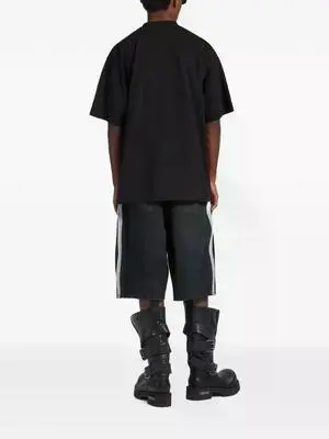 Balenciaga Paris Thunderstorm Oversized T-shirt - Black