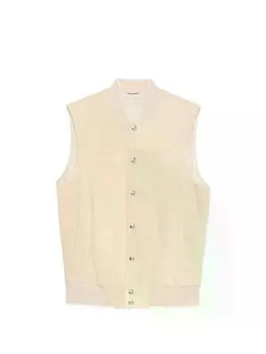 Eleventy Buttoned Gilet - Neutrals