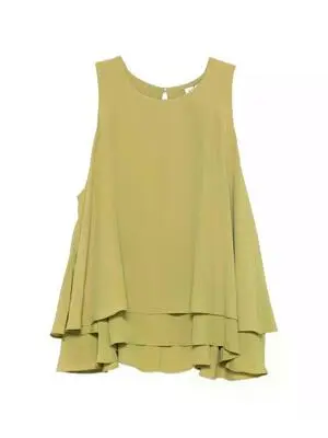 Ami Ruffled Blouse - Green