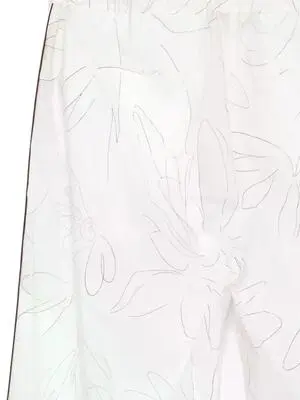 Plan C Floral Poplin Trousers
