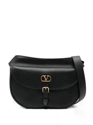 Valentino Garavani Antibes Buckle Messenger Bag - Black