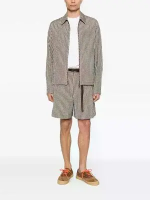 Moncler Checked Belt Shorts