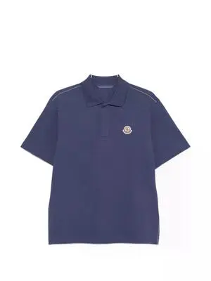 Moncler Logo Polo Shirt - Blue