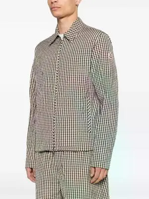 Moncler Gingham Crinkle Shirt Jacket