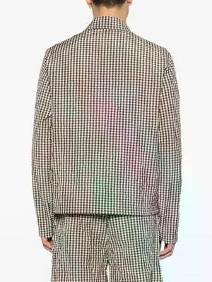 Moncler Gingham Crinkle Shirt Jacket