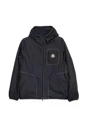 Moncler Contrast-stitch Jacket - Blue