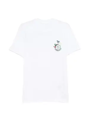 Moncler Cartoon Logo Graphic T-shirt - White