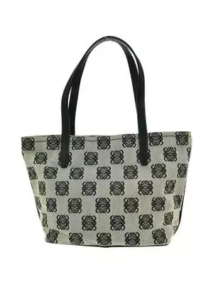 Loewe 2009 Patterned Canvas Tote Handbag