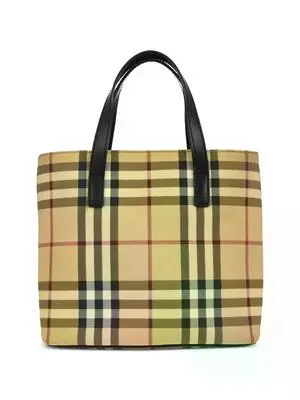 Burberry 1990s Check Tote Bag - Neutrals