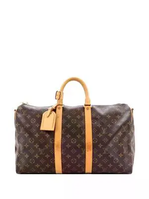 LOUIS VUITTON Keepall Bandouliere Bag Monogram Canvas 45 Travel Bag - Brown