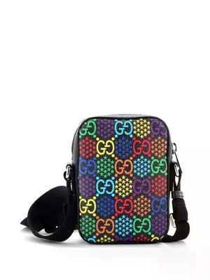 Gucci Psychedelic Print Gg Coated Canvas Mini Messenger Bag