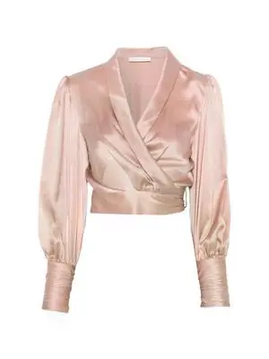 Zimmermann Wrap-design Blouse - Pink