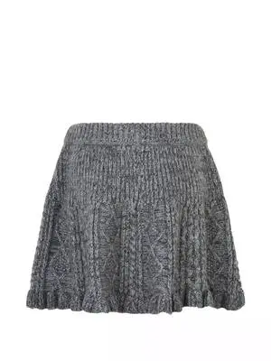 Red Valentino Midi Skirt With Ruffled Hem