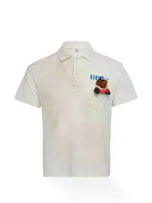 DOUBLET Bear-appliqué Polo Shirt