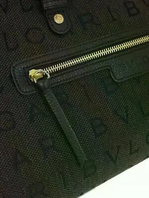 BVLGARI 1990s Logomania Duffle Handbag