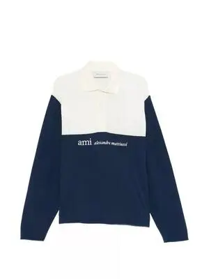 Ami Paris Long Sleeve Polos For Men