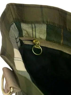 Barbour Tartan-checked Tote Bag - Green